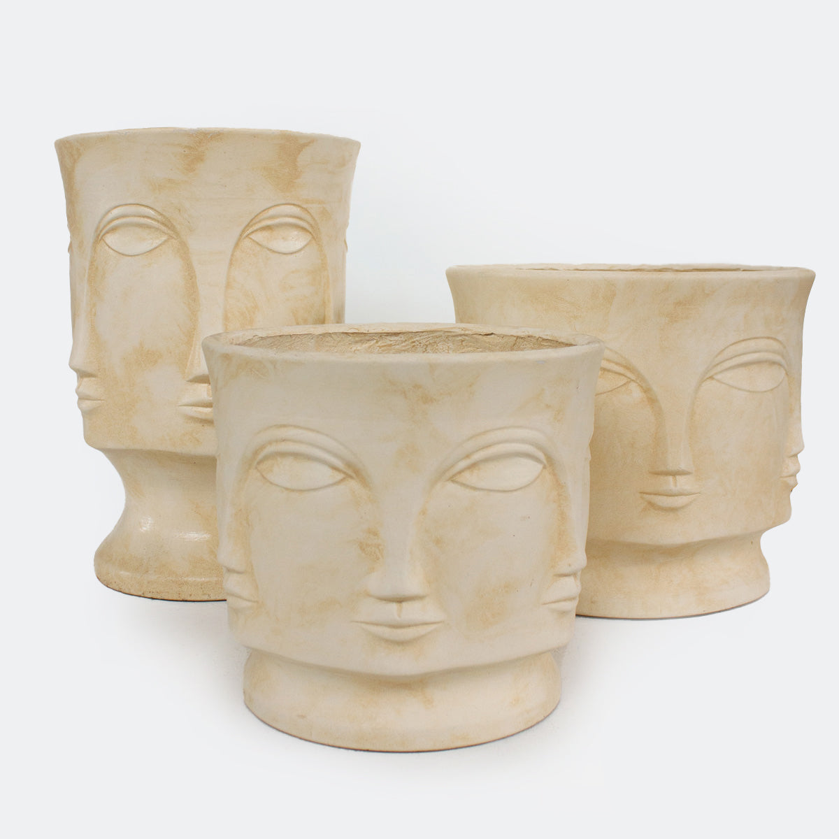 Fiber Clay Pot - Nordic Face & Designer Blooms PH